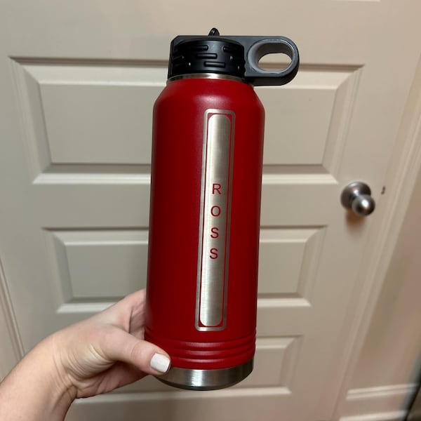 Personalized Fire Extinguisher Water Bottle, Custom Engraved ...