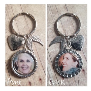 Memorial Keychain Memorial Gift Memorial Keepsake Photo Keepsake Photo ...