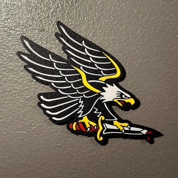 Traditional Tattoo Eagle Sign – Bold & Classic Design - Etsy