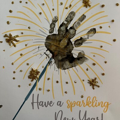 Handprint First Day of School Poem, Back to School Handprint Art ...