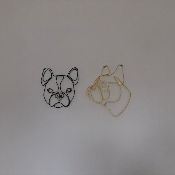 Wire French Bulldog Portrait | Wire Frenchie | Frenchie Lovers ...