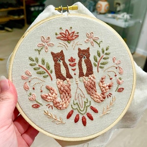 PDF Alien Cat Embroidery Pattern Cat Embroidery Pattern - Etsy