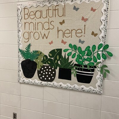 Plant Theme, Coffee Shop, Botanical Board, Pre-made, Succulent Board ...