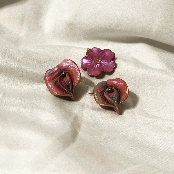 Feminist Floral Vulva Earrings, Yoni Art, Sexy Earrings, Floral Vagina ...