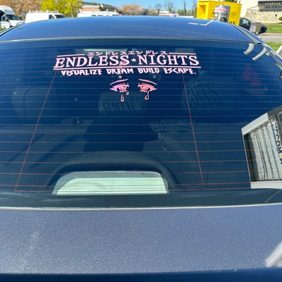 Oni Mask Goon Swords JDM Oil Slick Sticker Anime Decal - Etsy