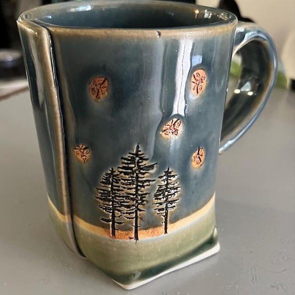 Firefly Mug, Pine Tree Mug, up North Summer Mug, Camping Coffee Cup ...