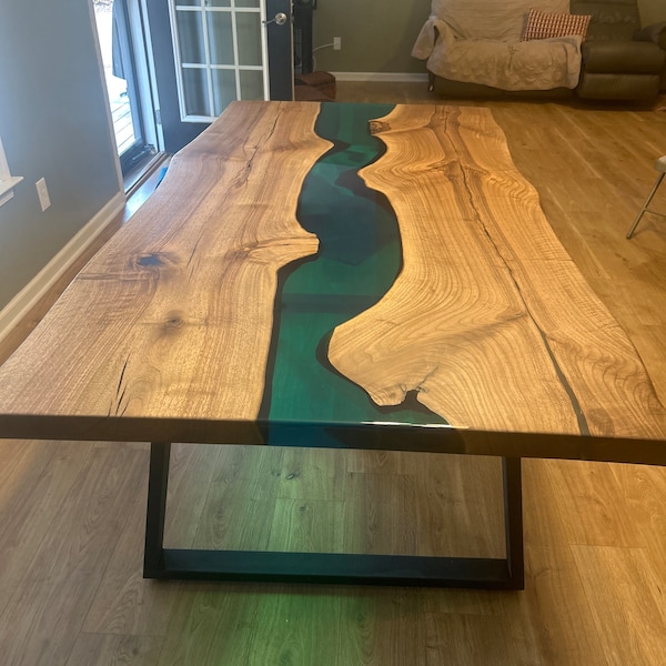 Round Epoxy Table, Round Coffee Table, Round Live Edge Coffee Table ...