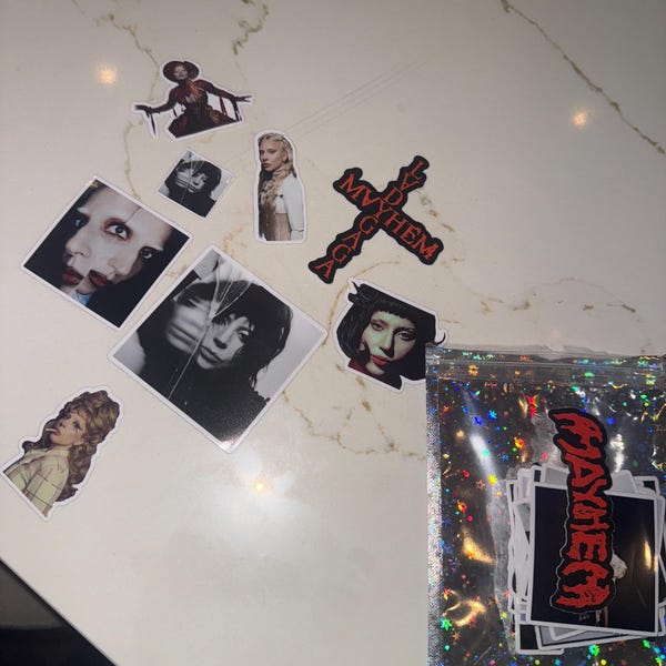 Lady Gaga Mayhem Vinyl Sticker Pack: 39 Waterproof LG7 Stickers - Etsy