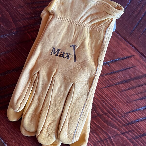 Insulated Cowhide Leather Gloves, Cold Weather Gloves, Winter, Work ...