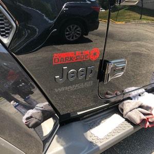 Powered By Dark Side Star Wars decal window sticker Darkside | Etsy