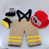 CROCHET PATTERN Baby Fireman Outfit, 0-12 Months Pattern Sizes, Baby ...