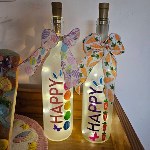 Fall Decor/hello Fall/led Wine Bottle Cork Light/wine Bottle Decor ...