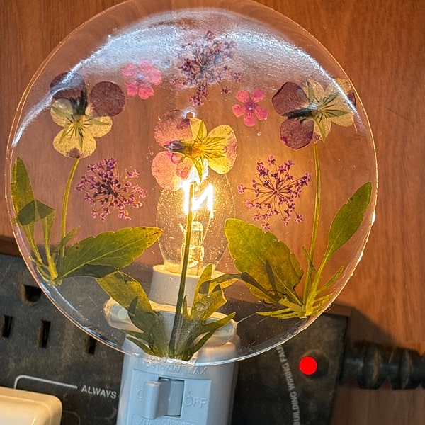 Handmade Flower Night Light, Sunflower Nightlights, Floral Night Light ...