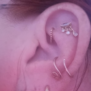 Conch Earring Hoop 16g, Conch Piercing Jewelry, Conch Hoop 14K Gold ...