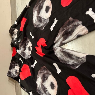 Custom Dog Photo & Name Pajama Pants, Dog Face Pajama Pants, Kids Pj ...
