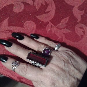 Stunning Gothic Poison Ring With Secret Compartment. Black | Etsy