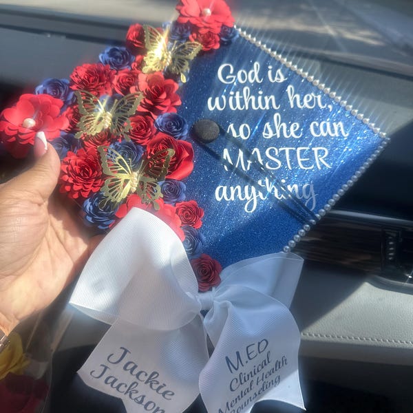 Psychology Graduation Cap Topper - Personalized Grad Cap Topper - Class ...