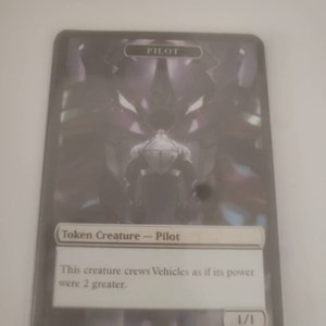 Mtg Pilot 1/1 and Mechtitan 10/10 Token Alternative Art EDH, Commander ...