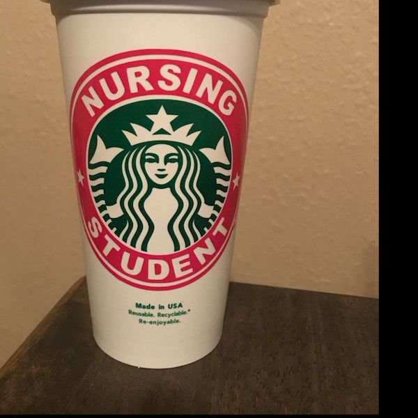 Personalized Starbucks Coffee Cup Label Files - Svg, Png, Dxf. and Eps ...