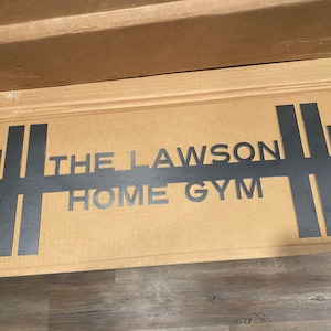 Personalized Home Gym Sign Work Out Custom Gym Sign Workout Wall Art ...
