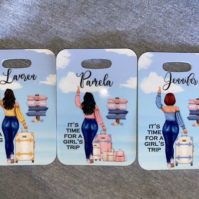 Best Friends Tag, Personalized Vacation Tag, Travel Bag Tag, Backpack ...