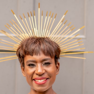 Black Flat Hat Fascinator/wide Brim Hat/fringe Hat/ Black Hat/silver ...