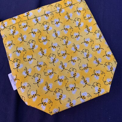 Hello Bees / Reversible Drawstring Dice Bag / Bees / Critters / Druids ...