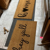 Cat Welcome Door Mat, Cat Lover Door Mat, Doormat, I Hope You Like Cats ...