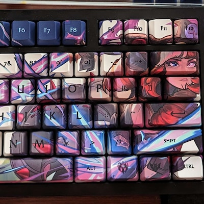 Viego the Ruined King LOL Series Keycap Set, 112 Keys PBT for Mechanical Keyboard OEM Profile ...