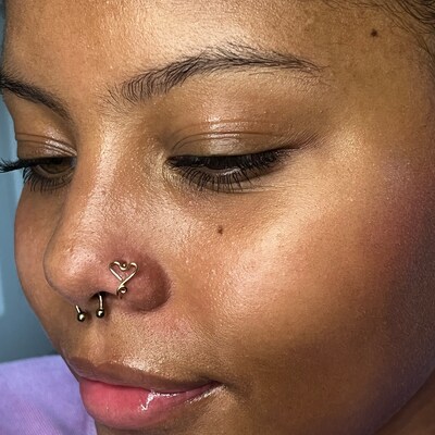 Poppy Flower Nose Stud Poppy Tragus Cartilage Stud Tiny Gold - Etsy