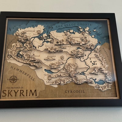 Northern Lands 3D Wood Map - Etsy