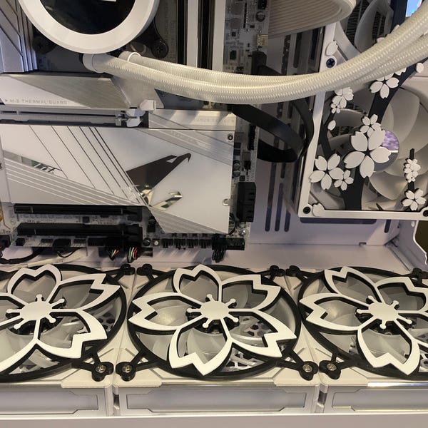 PC Figure Platform 120mm, 140mm PC Fan Cover 3D Printed Gaming Computer ...