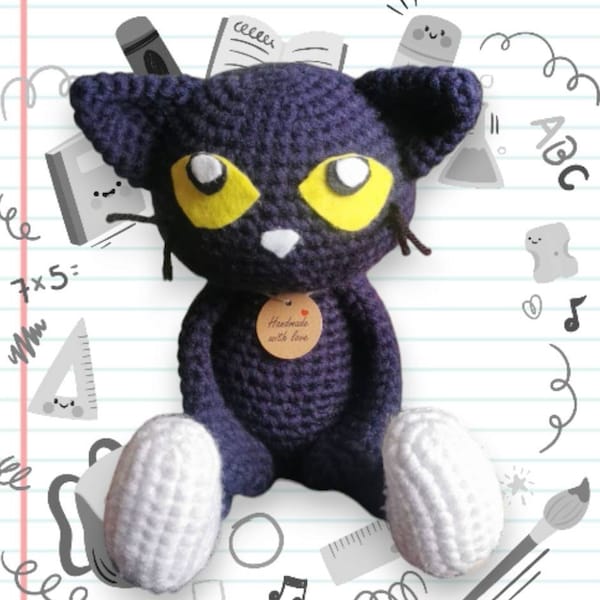 Pete the Cat Crochet Pattern - Etsy
