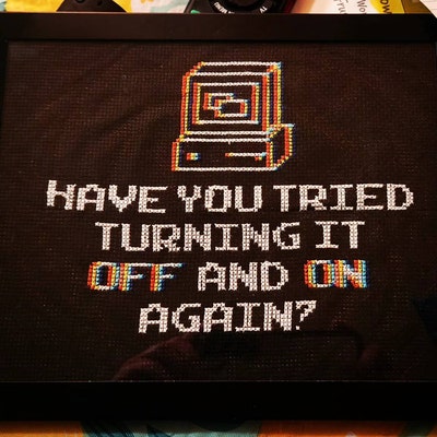 Off and on Again Cross Stitch Pattern - Etsy