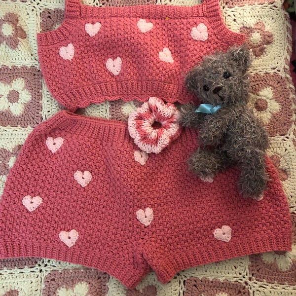 Love Set Pajama Crochet Pattern - Etsy