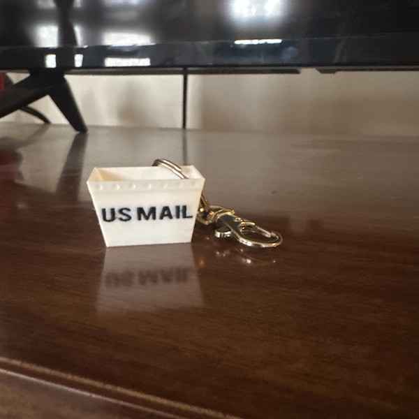 Mini Postal Tub Keychain: 3D Printed Mail Carrier Gift - Etsy