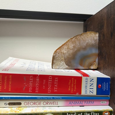 Geode Book End Natural Agate Bookend Pair 1 to 3 Lb Geode Bookend Home ...