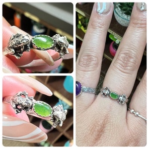 Double Frog Ring, Sterling Silver Kissing Frogs Ring Available in US Sizes 5 20, Frog Jewelry ...