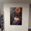Lionel Messi Poster Neon Effect Argentina Soccer Hand Made Poster ...