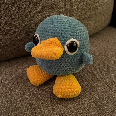 Perry the Platypus Crochet Pattern, Phineas and Ferb Pattern, Ducky ...
