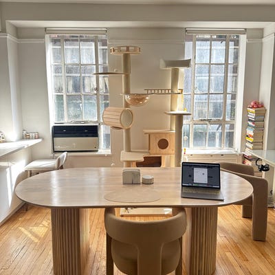 Acacia Wood Round Ripple Dining Table Graze Dining Table for Dining ...