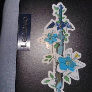 Master Sword Vinyl Waterproof Die Cut Sticker 3.5 Inch Legend of Zelda ...