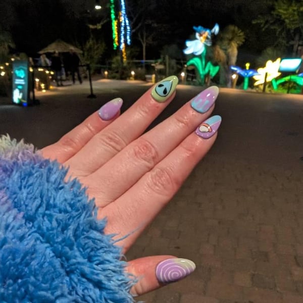 Alien & UFO Press on Nails. Space Nails. - Etsy