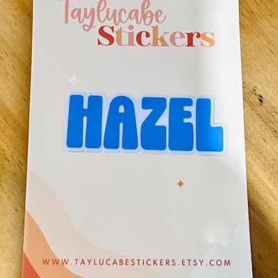 Custom Name Sticker Personalized First and Last Name Sticker ...