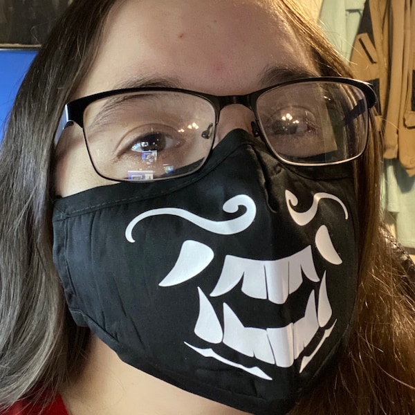 Akali KDA/POPSTAR Uv/ Glow in the Dark MASK, 3 Cotton Layers, Nose Wire ...