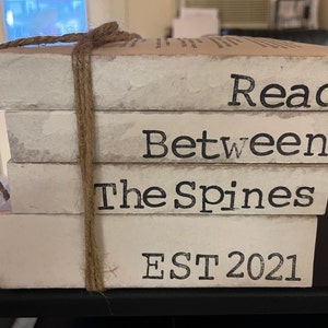 Hand-stamped Relax Unwind Soak Books - Etsy