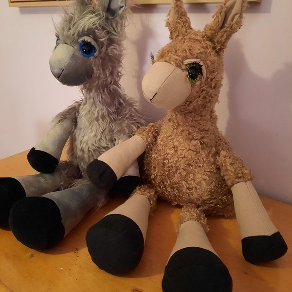 Plush Llama or Alpaca Sewing Pattern and Tutorial Llofty Llama and ...