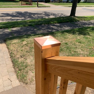 Solid Copper Post Caps - Etsy