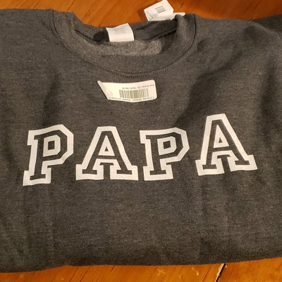 Papa Sweatshirt, Papa Sweater, Dad Sweatshirt, Grandpa Sweatshirt ...