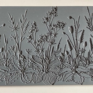 Flower Meadow Rubber Texture Matpolymer Clay Toolsearring Makinghand ...